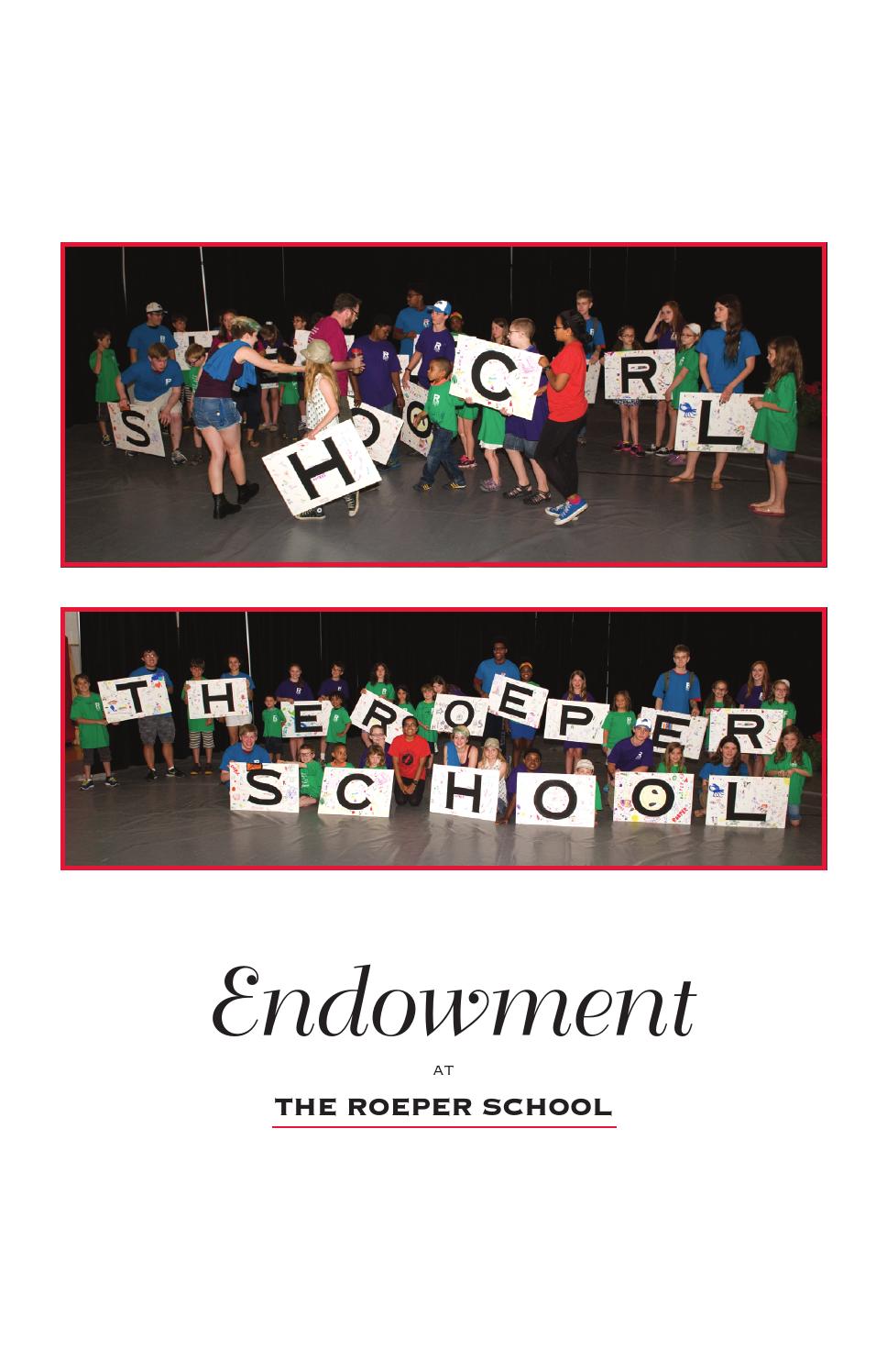 Endowment brochure 2014 by The Roeper School - Issuu