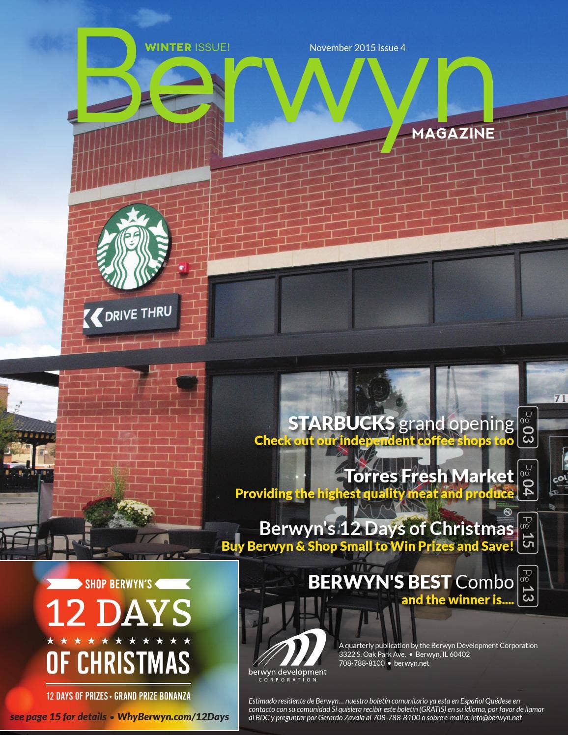 Berwyn Newsletter 2015 - Issue 4 by Berwyn Development Corporation - Issuu