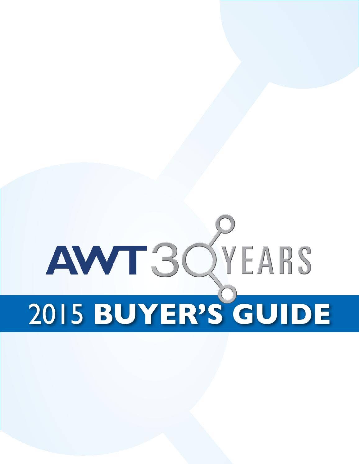 AWT Buyer's Guide 2015 by Association of Water Technologies - Issuu