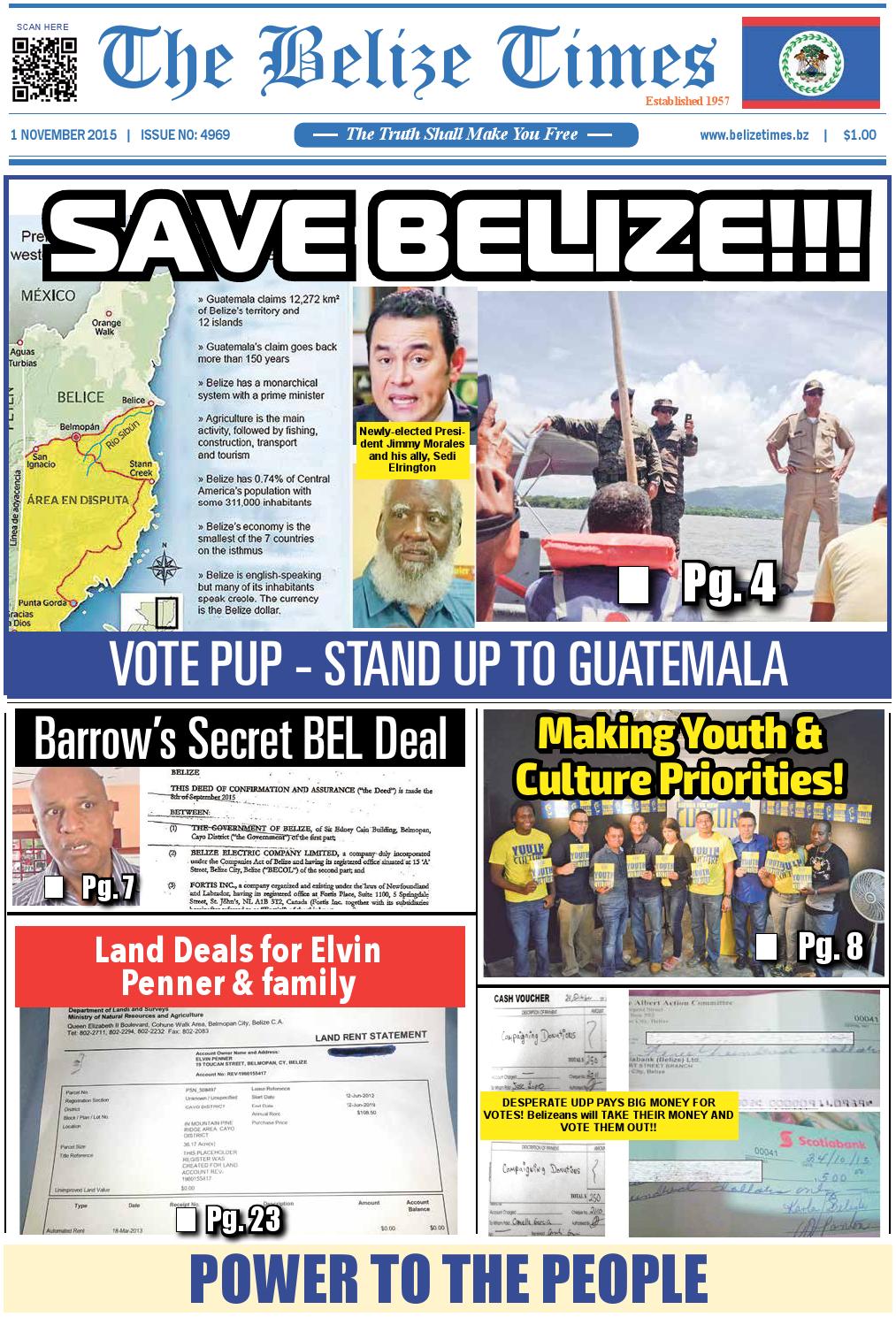Belize Times November 1, 2015 by Belize Times Press - Issuu