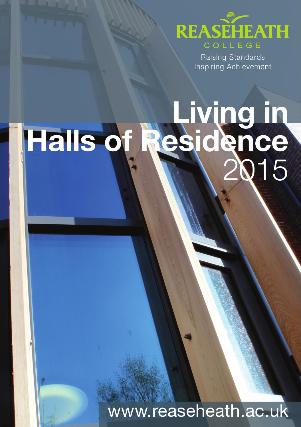 Reaeheath College Halls of Residence 2015 by Reaseheath College - Issuu