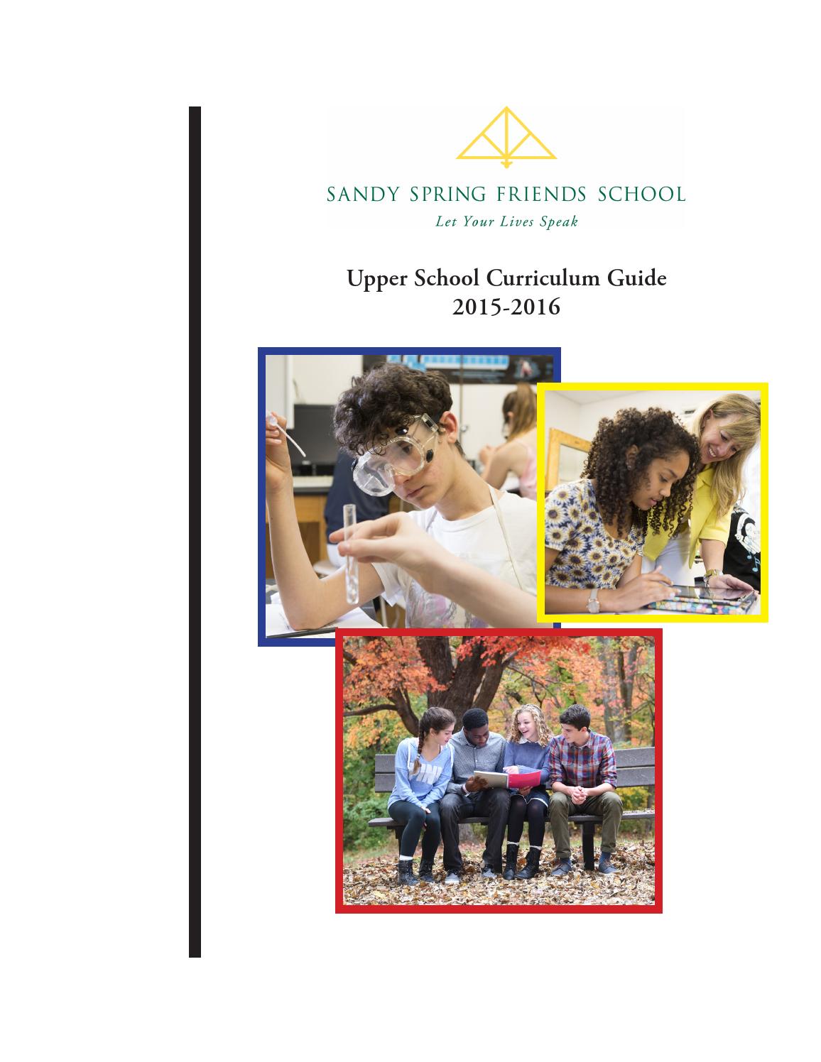 Sandy Spring Friends School Upper School Curriculum Guide by Sandy ...