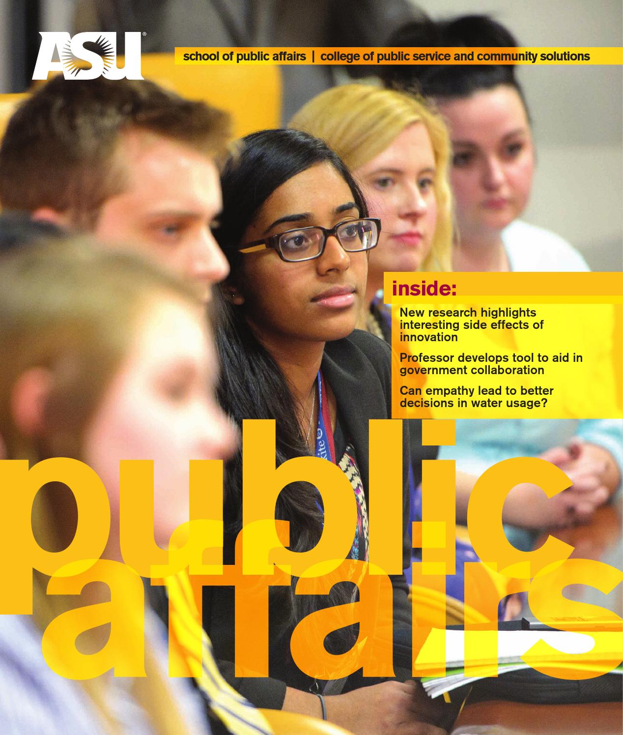 ASU School of Public Affairs magazine fall 2015 by ASU Public Service ...