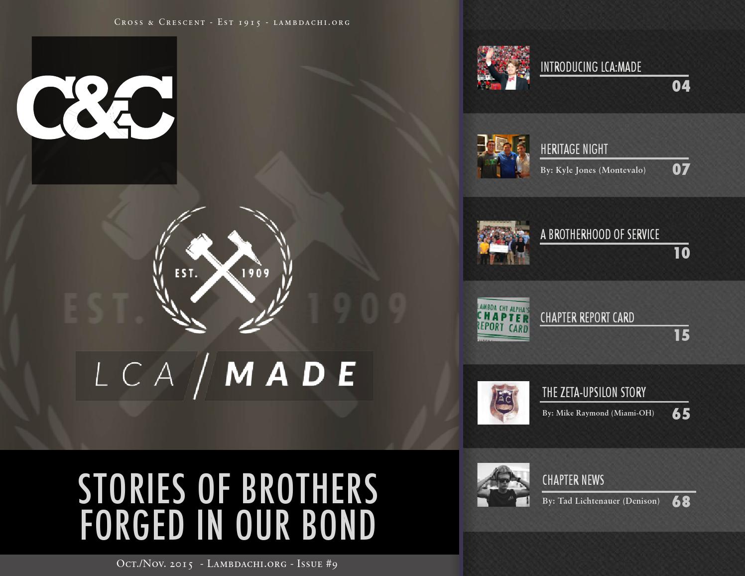 Oct./Nov. 2015 Cross & Crescent by Lambda Chi Alpha Fraternity - Issuu