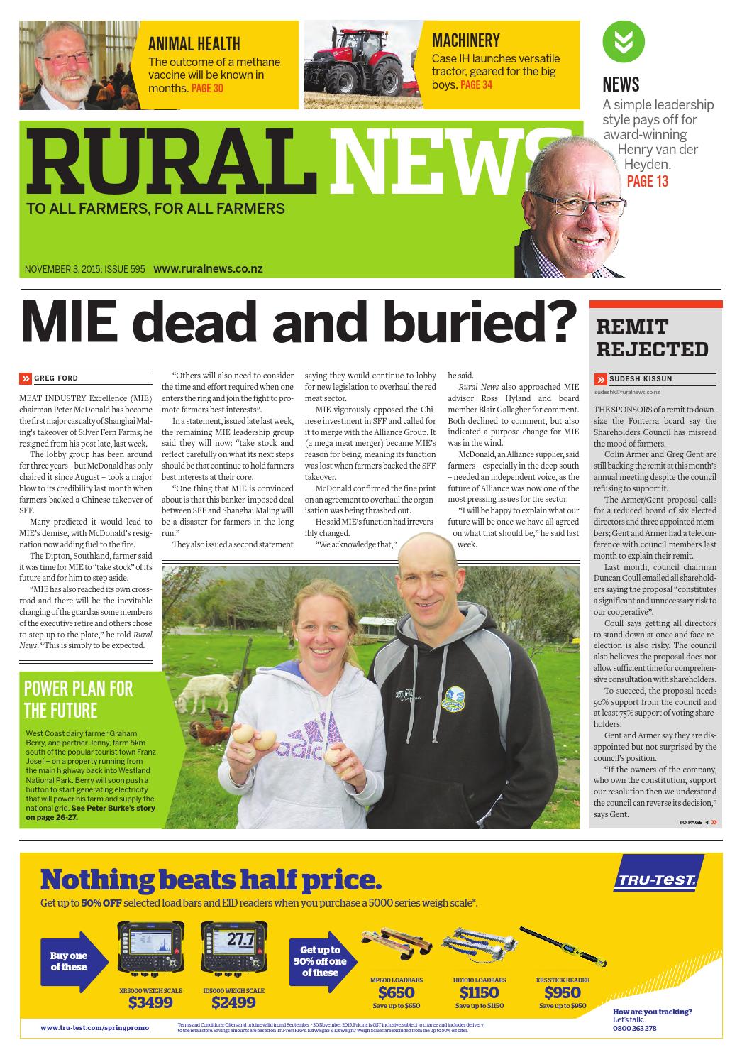 Rural News 03 November 2015 by Rural News Group - Issuu
