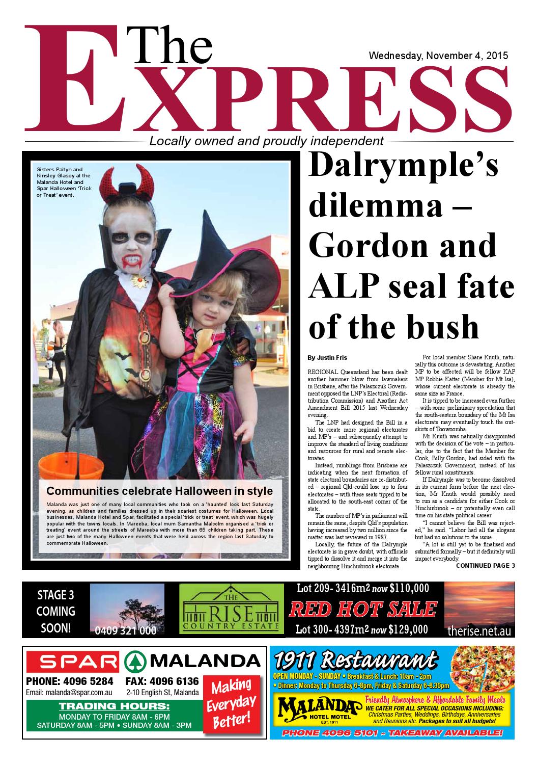 The Express Newspaper 4th November 2015 by Carlo Portella - Issuu