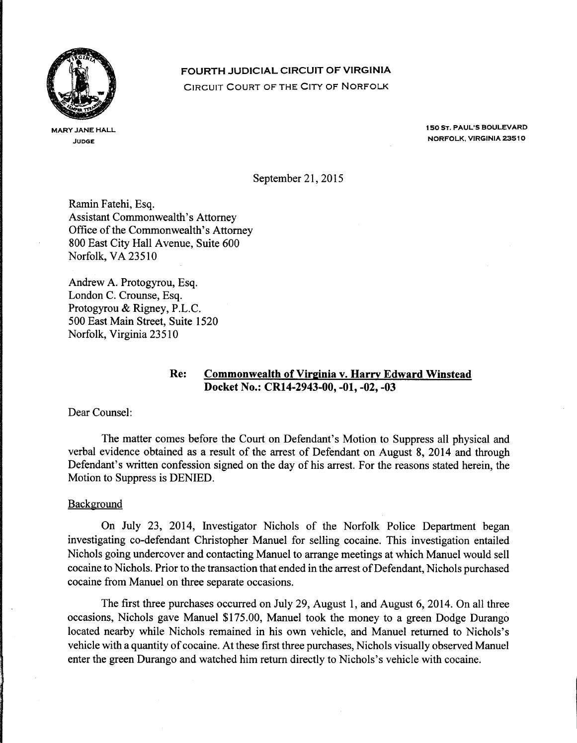 Cw v winstead by Norfolk Circuit Court Clerk's Office - Issuu