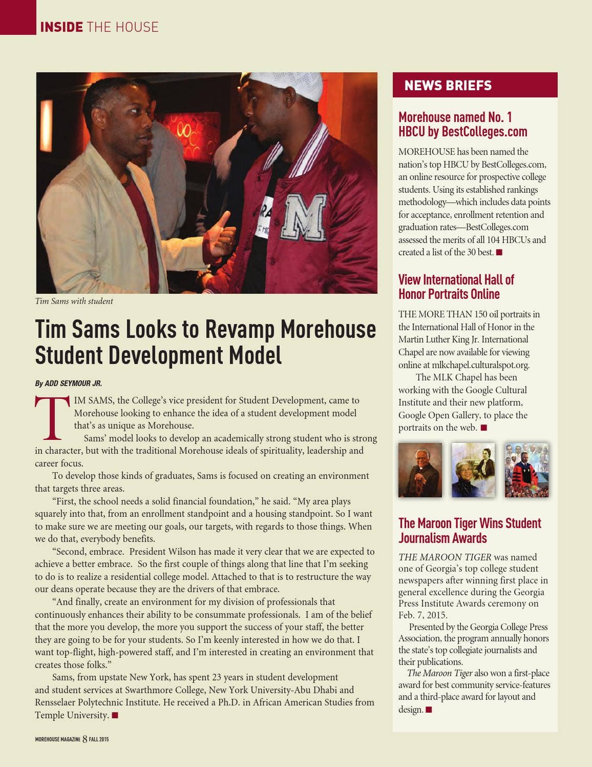 Morehouse Magazine by Morehouse College - Issuu