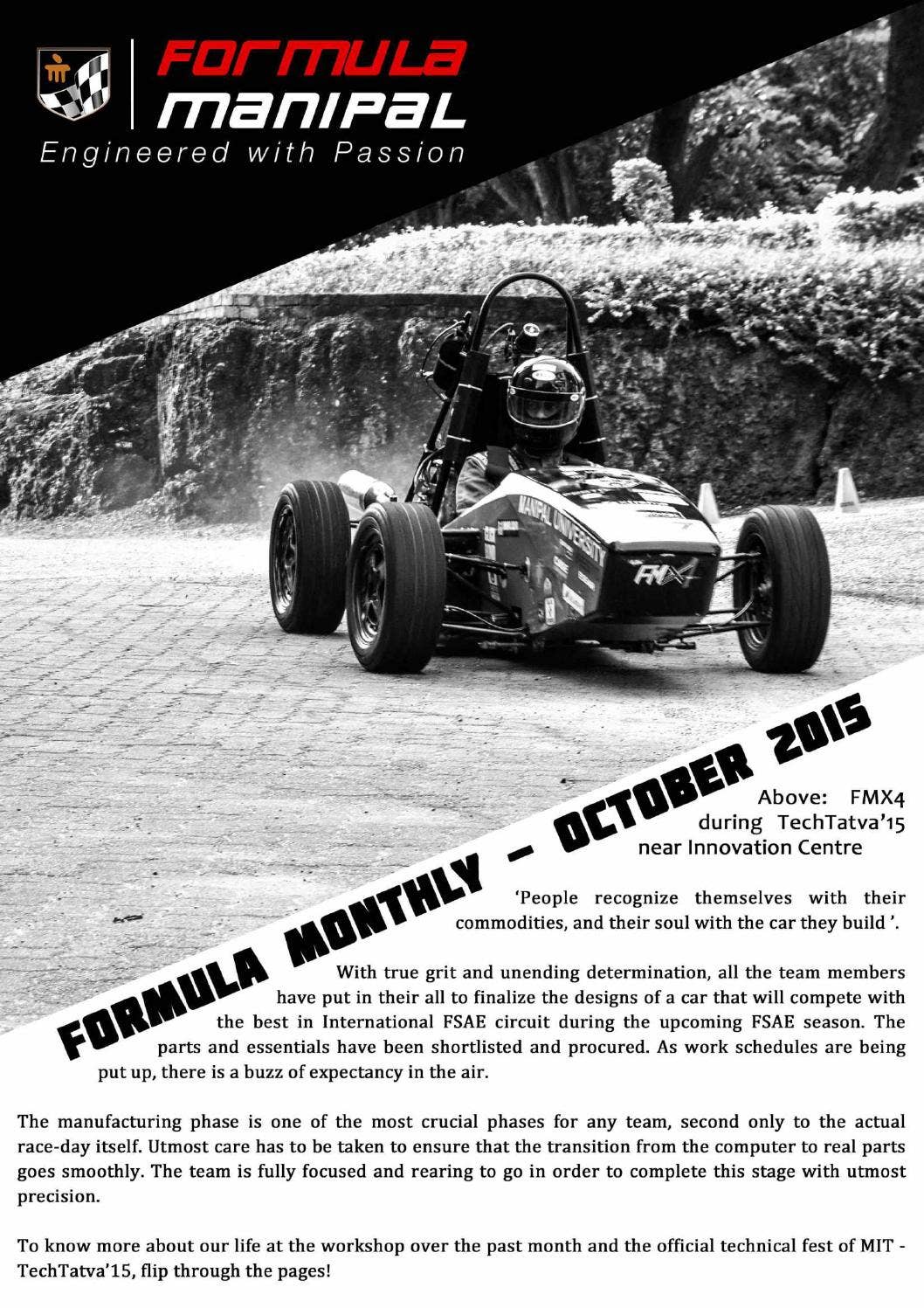 Formula Monthly - October 2015 by Formula Manipal - Issuu