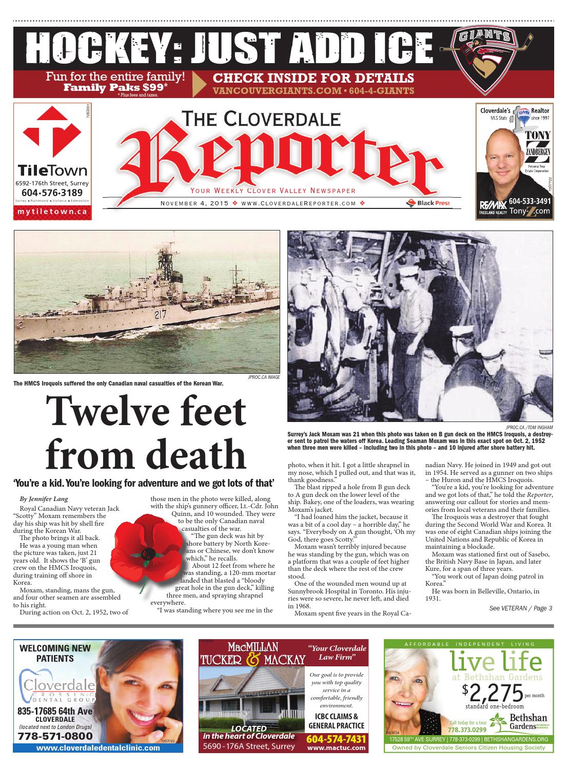 Cloverdale Reporter, November 04, 2015 by Black Press Media Group - Issuu