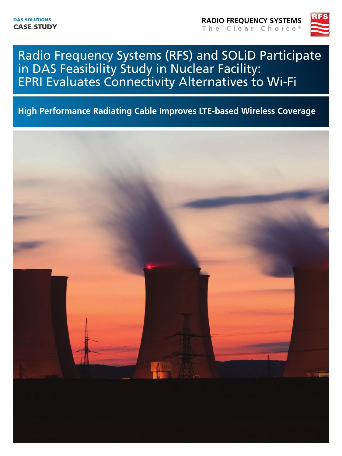 Radio Frequency Systems (RFS) and SOLiD Participate in DAS Feasibility ...