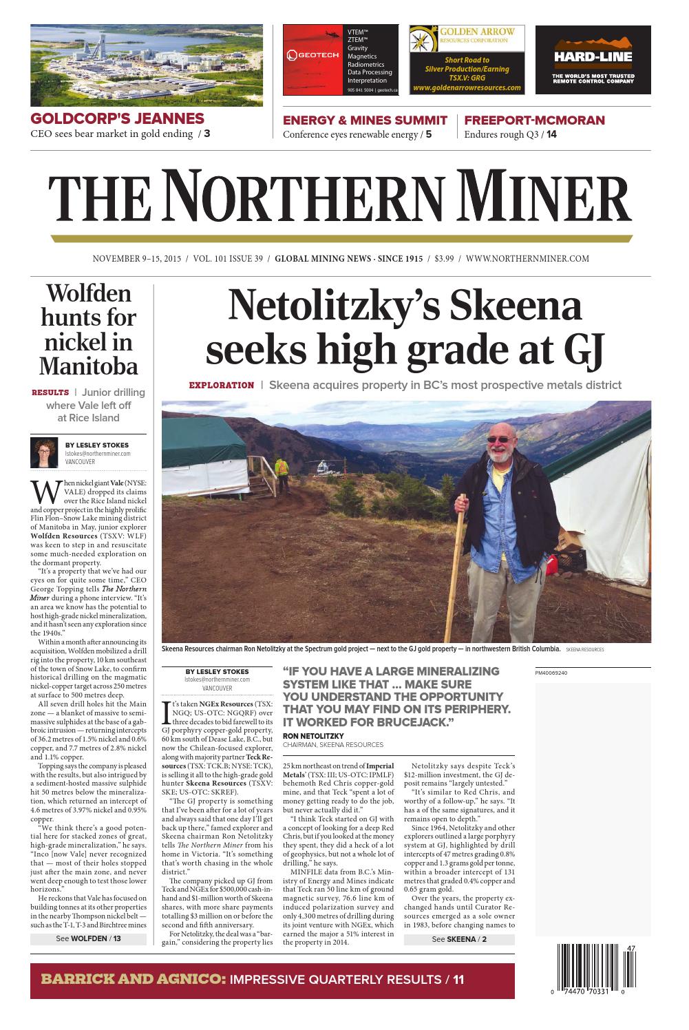 The Northern Miner November 9 2015 Issue by The Northern Miner Group ...