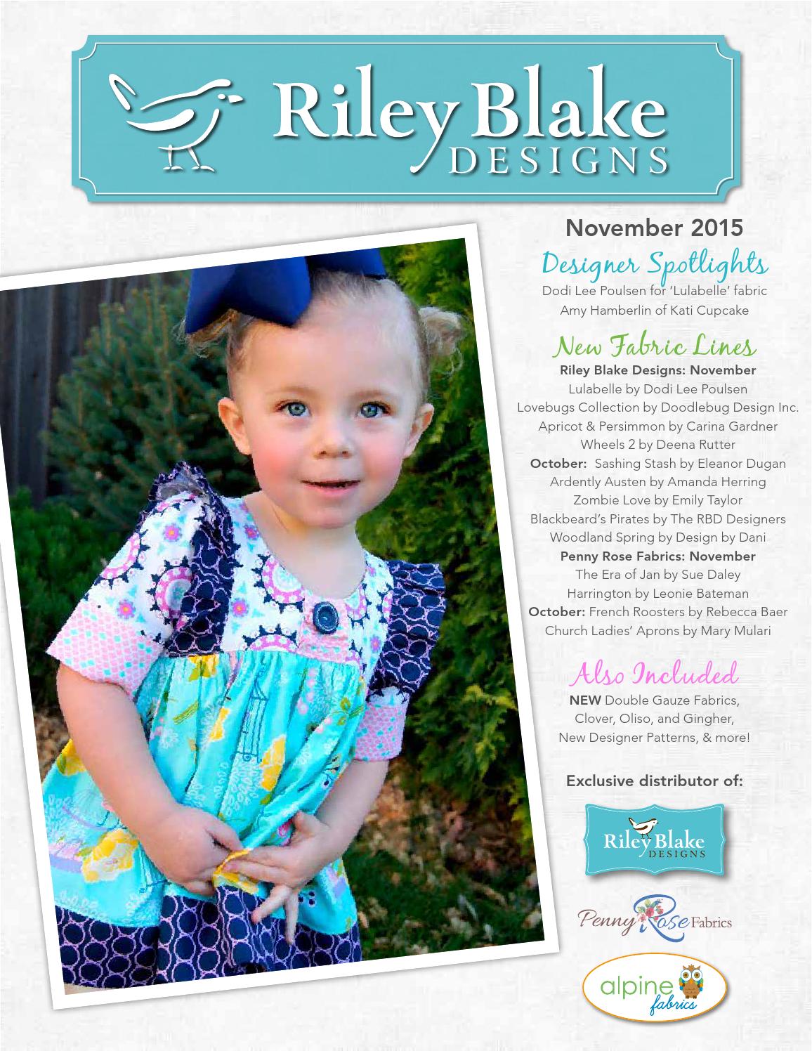 Riley Blake Designs November 2015 Consumer Mailer by Riley Blake ...