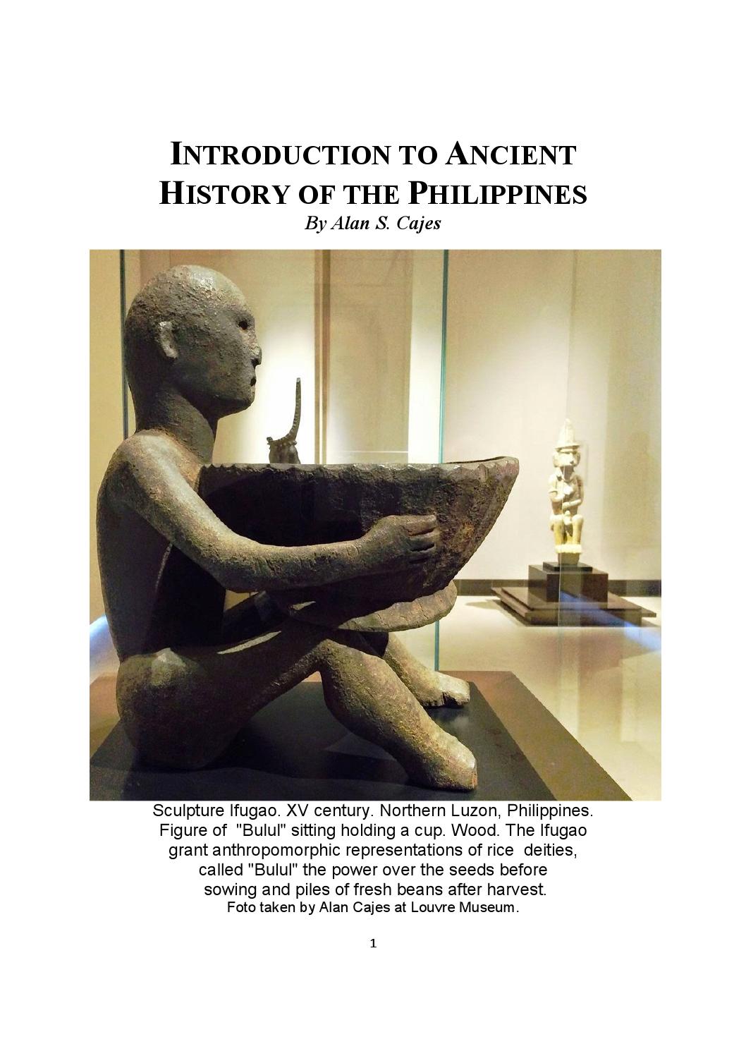 Introduction to Ancient History of the Philippines by Alan S. Cajes ...