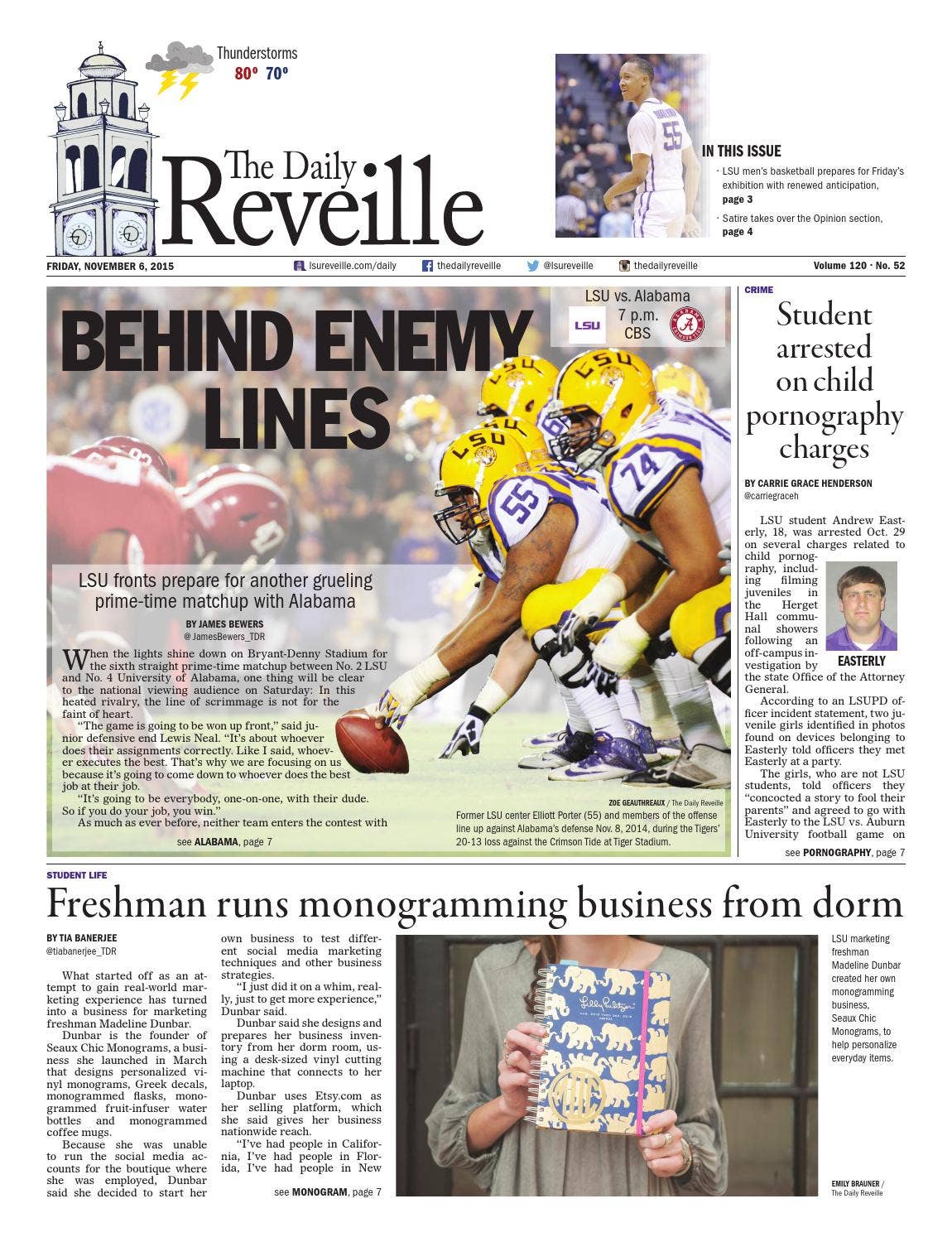 The Daily Reveille - November 6, 2015 by Reveille - Issuu