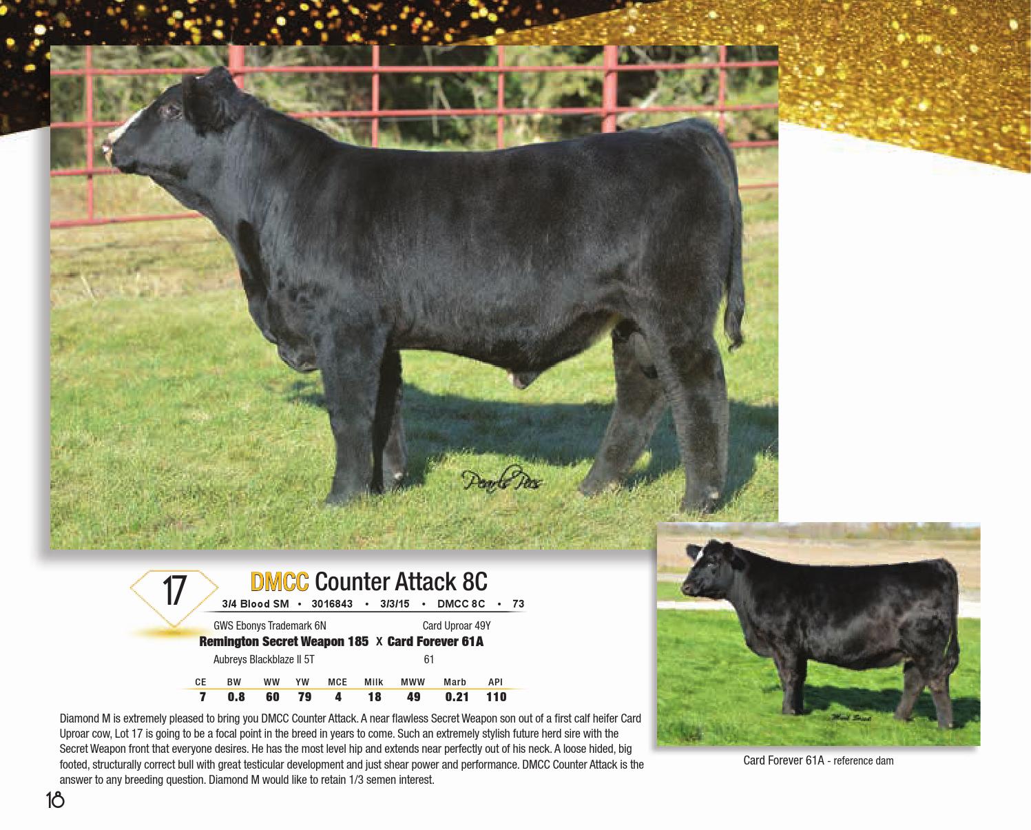 Diamond M Cattle Co. 2015 Production Sale by Barbour Marketing ...