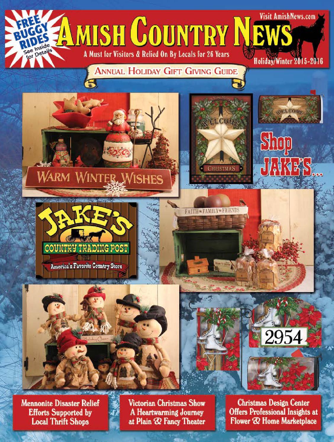 Amish Country News Holiday Winter 2015 by Amish Country News - Issuu