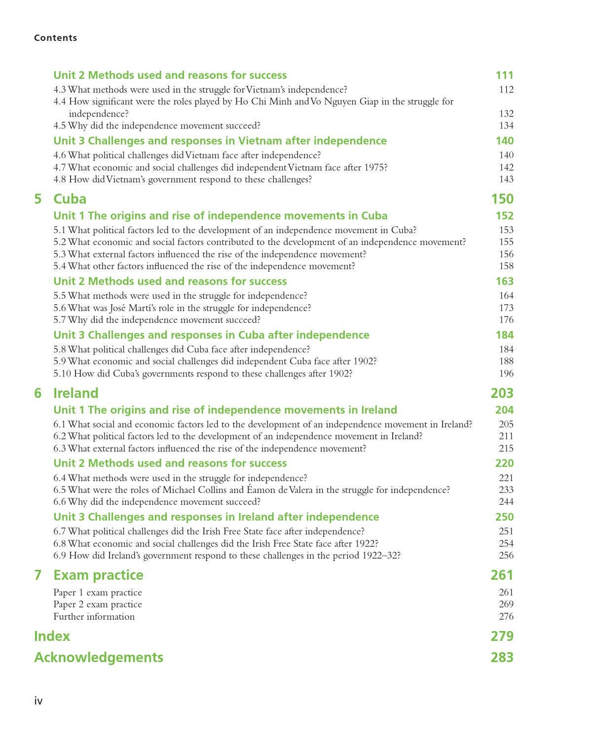 Preview History for the IB Diploma Independence Movements by Cambridge ...