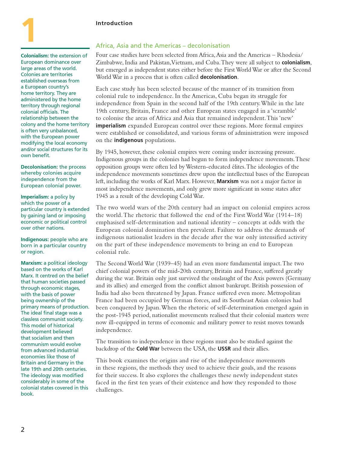 Preview History for the IB Diploma Independence Movements by Cambridge ...
