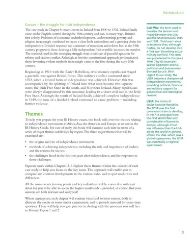 Preview History for the IB Diploma Independence Movements by Cambridge ...