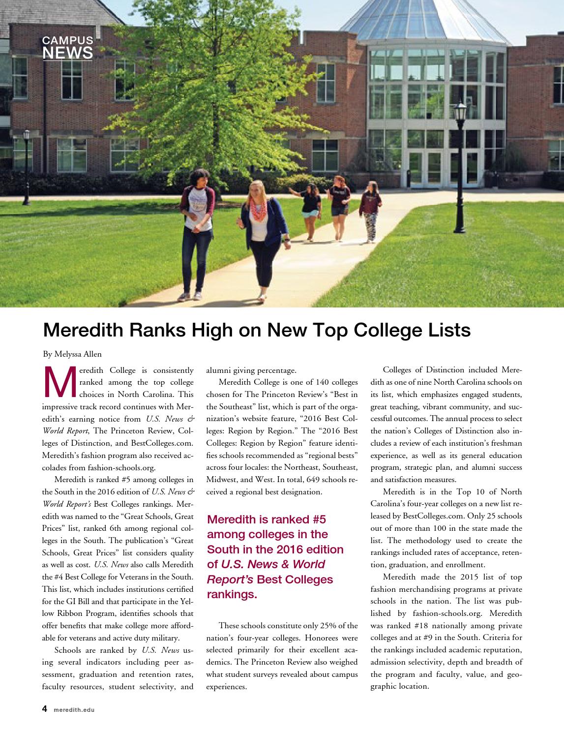 Meredith Magazine, Fall 2015 by Meredith College - Issuu