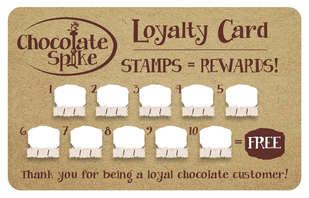 Chocolate loyalty card by Darlington-Smith Graphics - Issuu