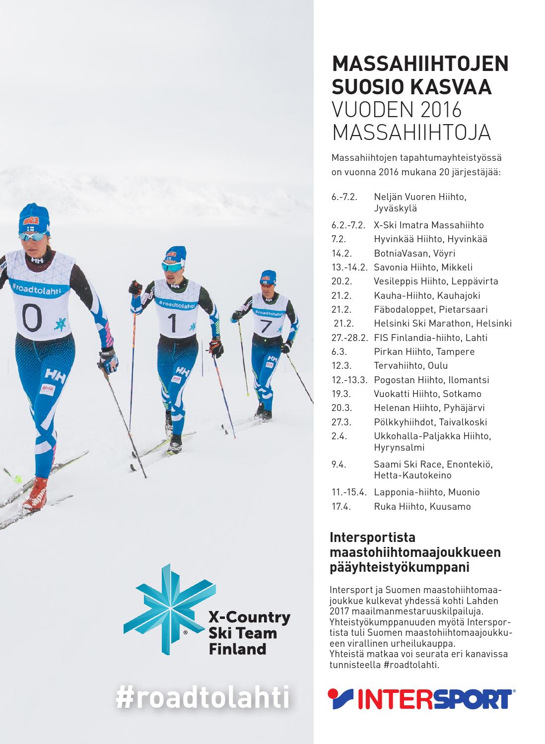 Intersportin hiihto- ja juoksukuvasto 2015 by Intersport Finland - Issuu