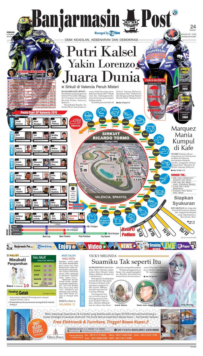 Banjarmasin Post Minggu 8 November 2015 by Banjarmasin Post - Issuu