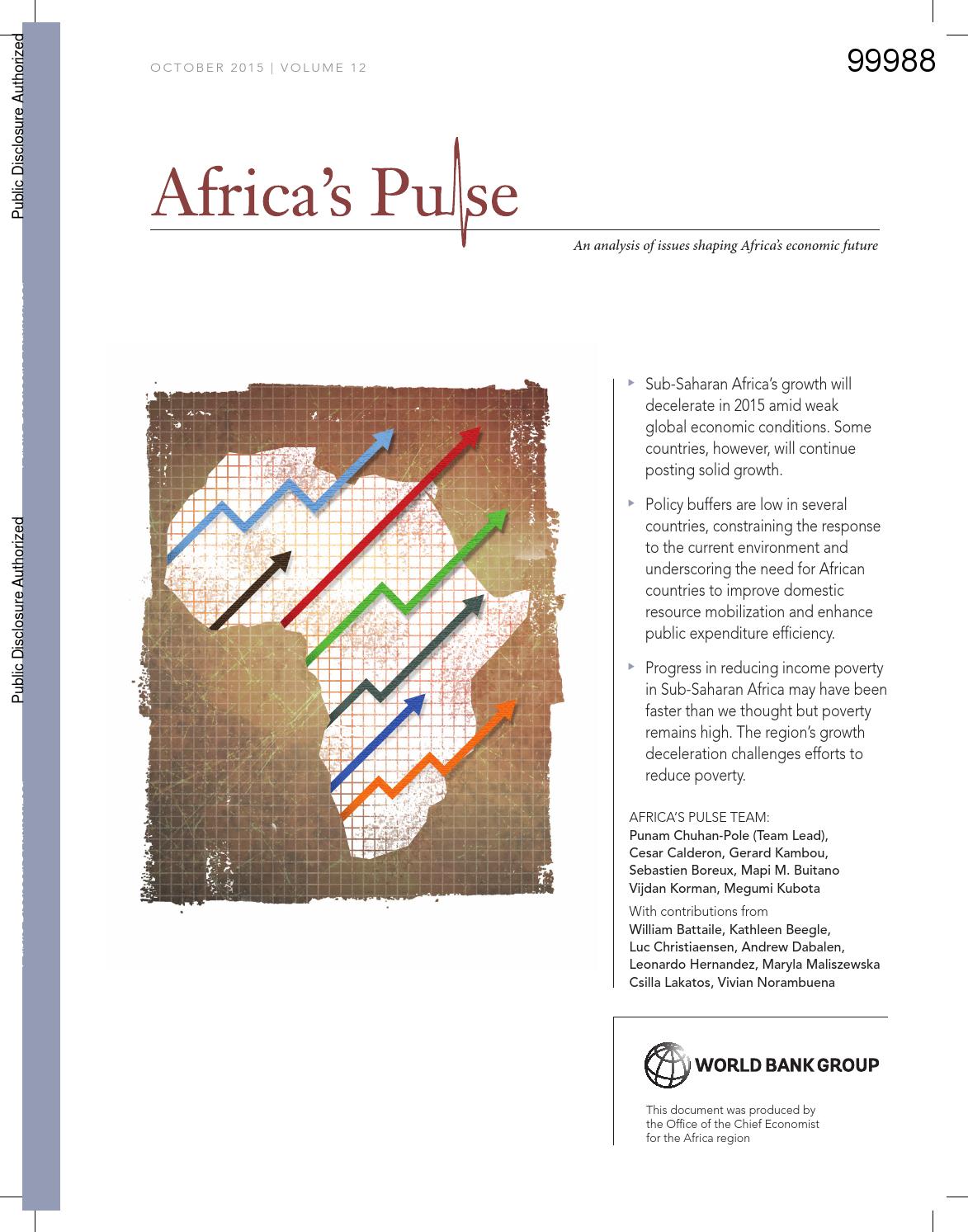 Africa's Pulse Fall 2015 by World Bank Publications - Issuu