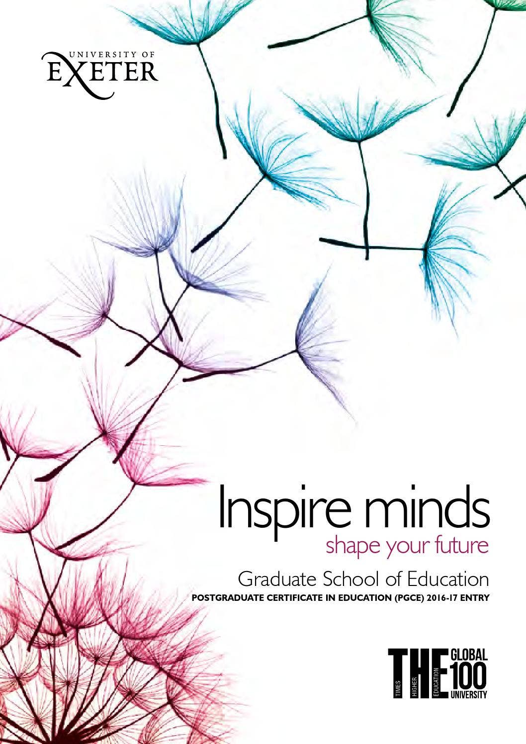 University of Exeter PGCE Prospectus 2016 by University of Exeter - Issuu