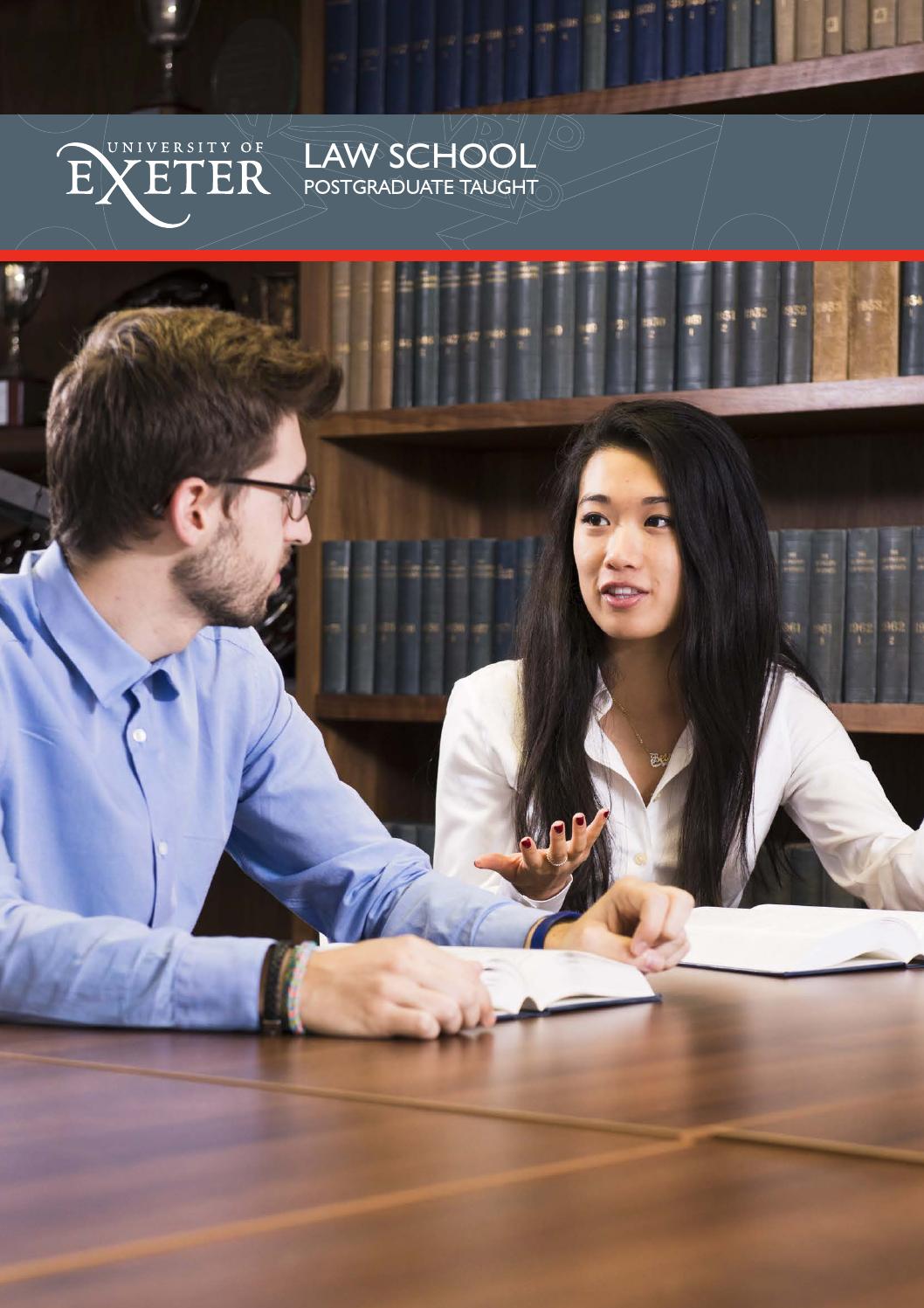 University of Exeter Postgraduate Study in Law 2016 by University of ...