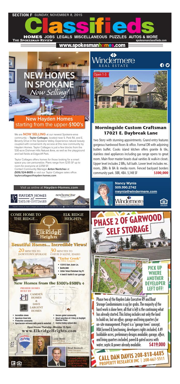 Sunday real estate 110815 by Cowles Publishing - Issuu