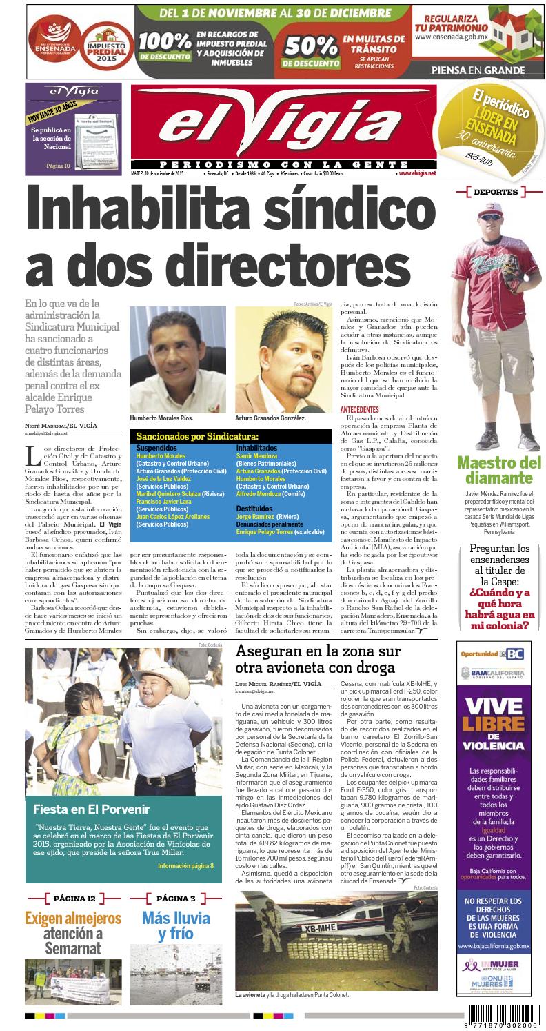 Periódico El Vigía, edición impresa del 10 de noviembre de 2015 by ...