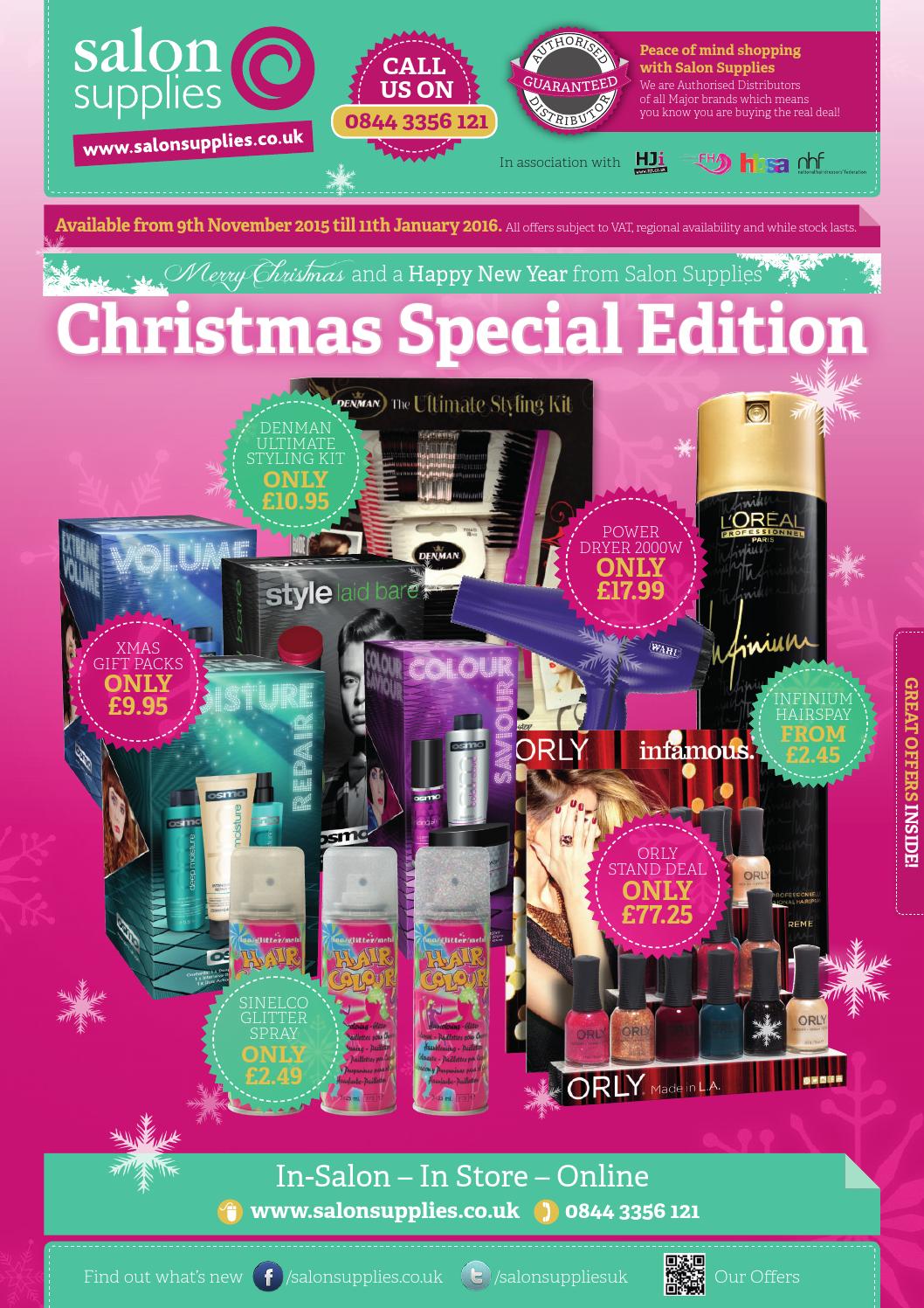 Christmas Special Edition Salon Supplies Offer Brochure by Salon ...