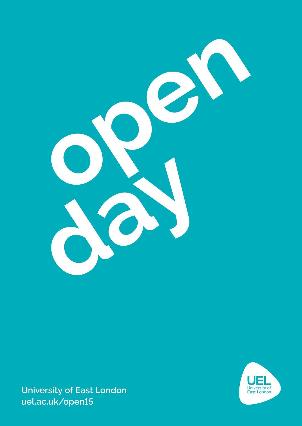 Open Day Programme by University of East London - Issuu