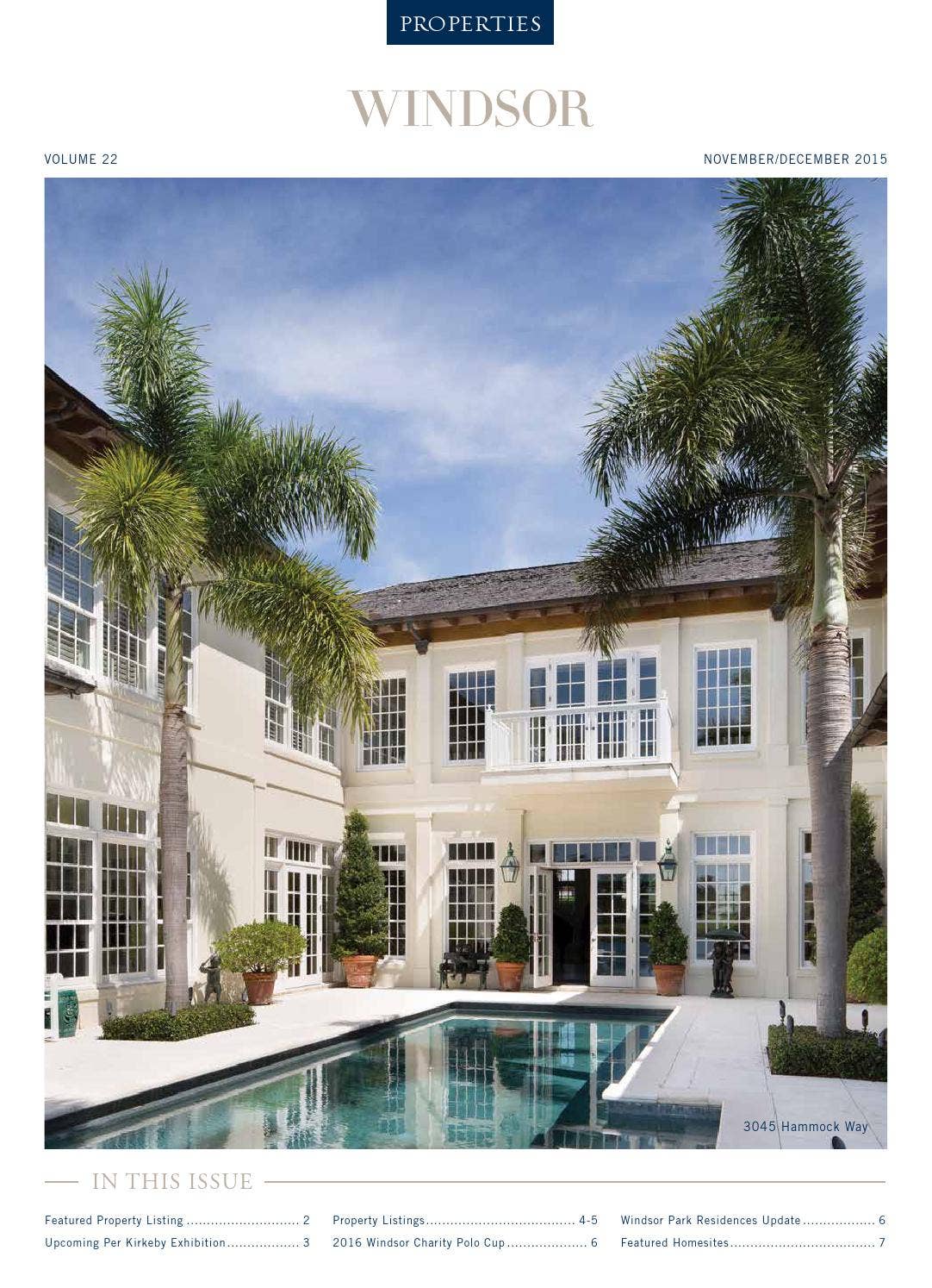 Windsor Properties Newsletter Nov-Dec 2015 by Windsor Properties - Issuu