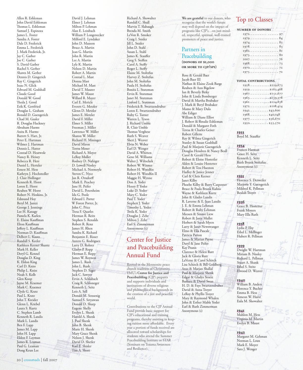 Crossroads Fall 2007 - Alumni Magazine of Eastern Mennonite University ...