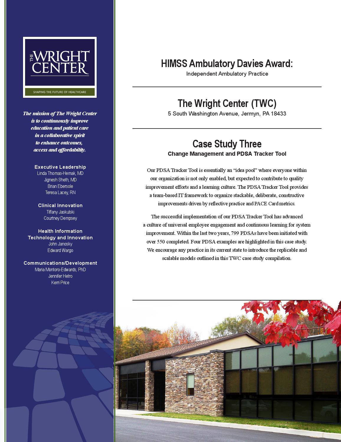 Change Management and PDSA Tracker Tool by The Wright Center - Issuu