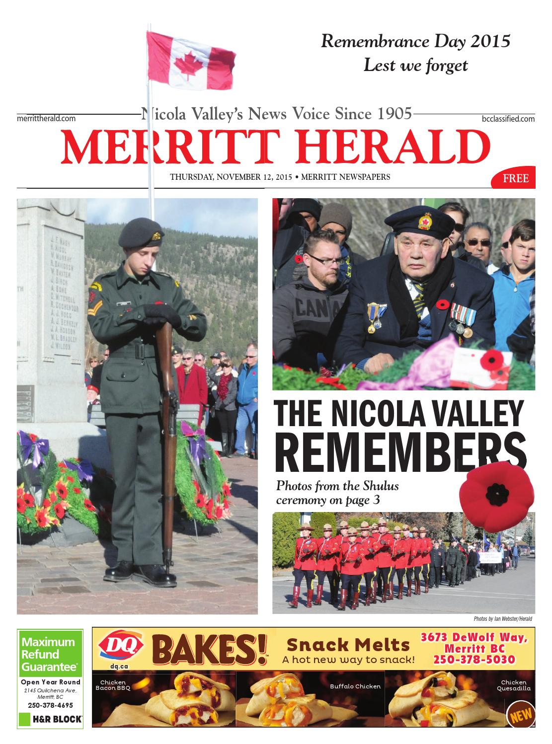 Merritt Herald, November 12, 2015 by Black Press Media Group - Issuu