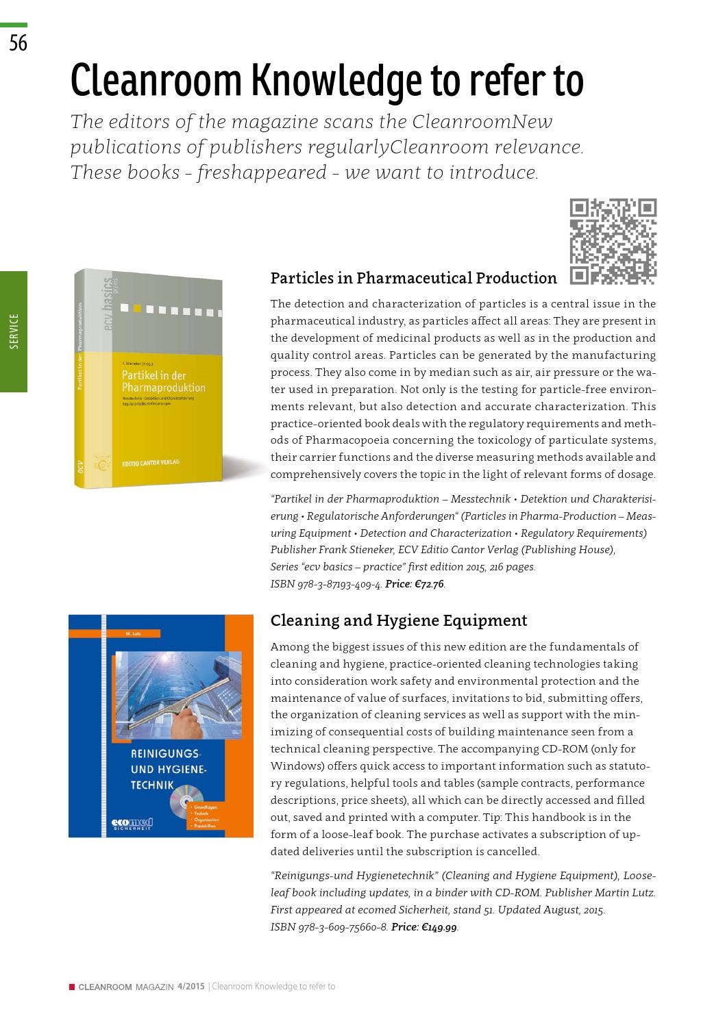 Cleanroom Magazine 04-2015 by Cleanroom Future - Issuu