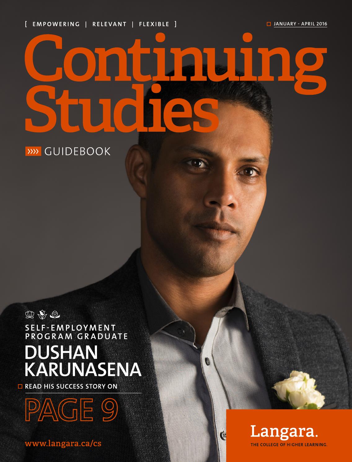 Continuing Studies Guidebook: Jan - Apr 2016 by Langara College - Issuu