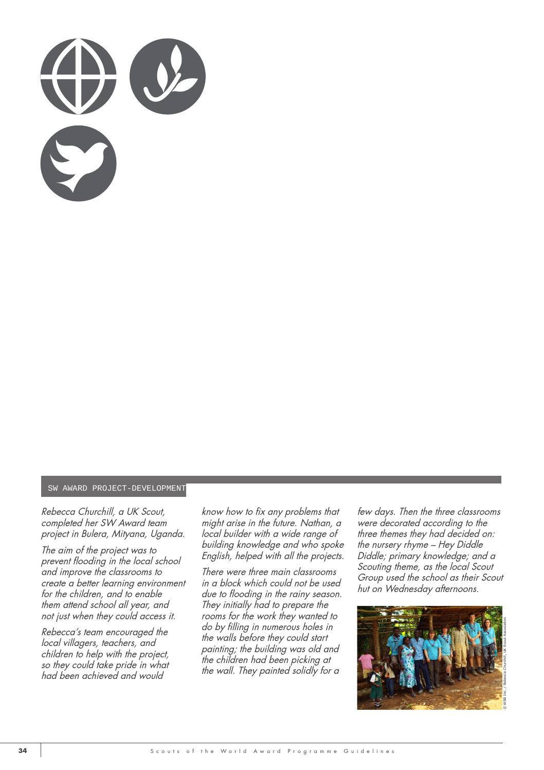 SCOUTS OF THE WORLD AWARD PROGRAMME GUIDELINES by World Organization of ...