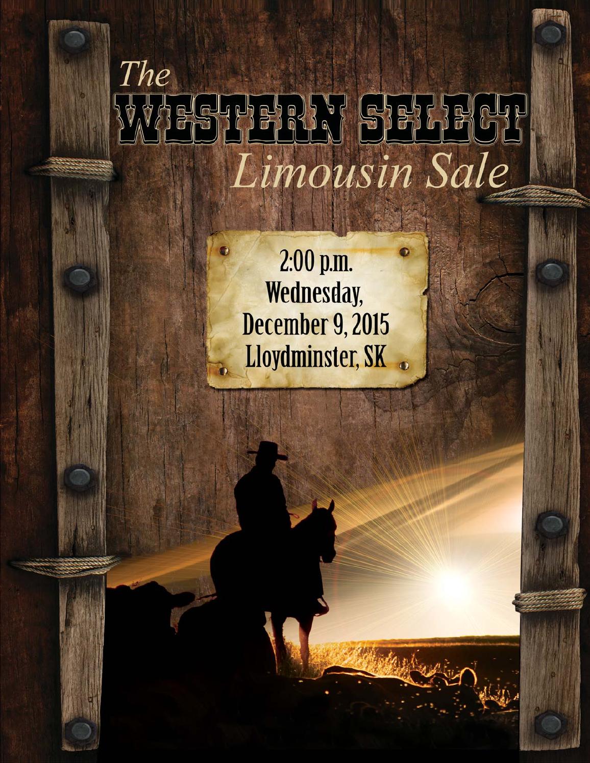 Western Select Limousin Sale 2015 by Bohrson Marketing Services Ltd ...