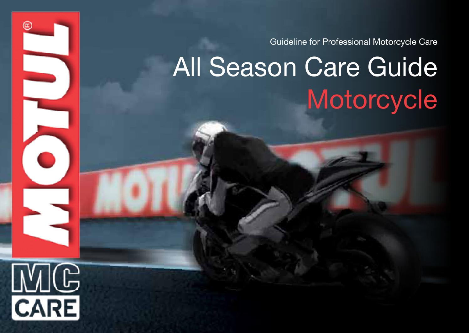 Guideline for Professional Motorcycle Care - Motul by AS Kellox - Issuu
