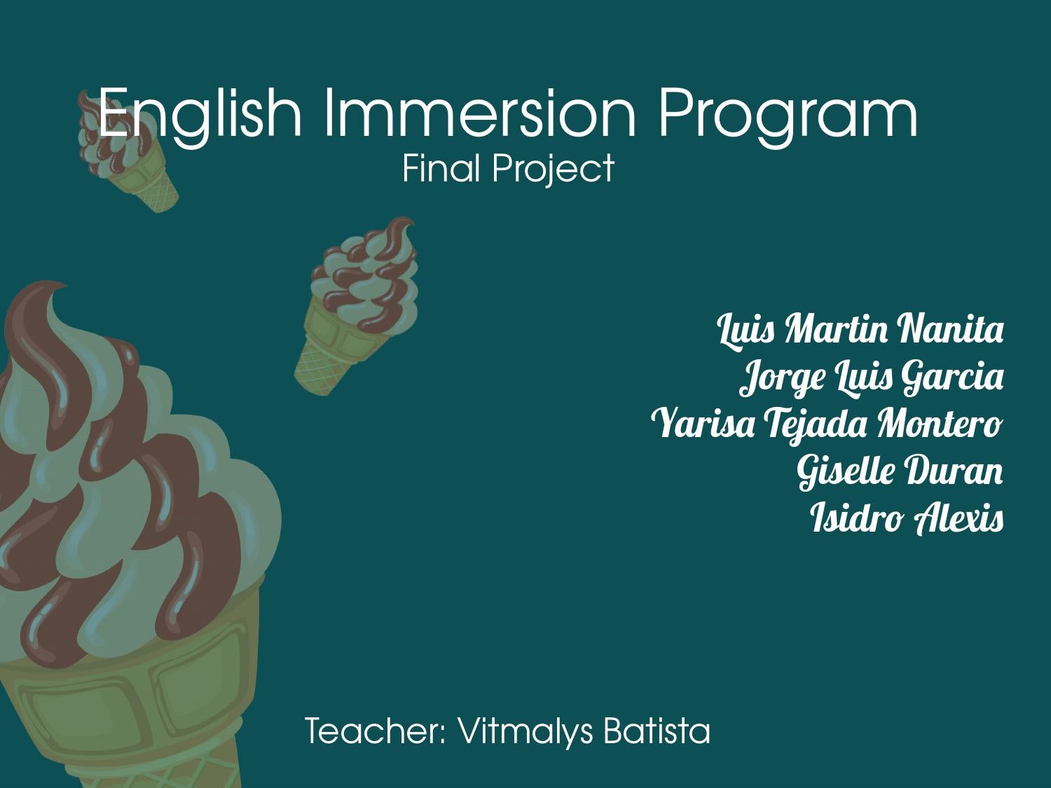 Final Project of English Immersion Program by Luis Nanita - Issuu