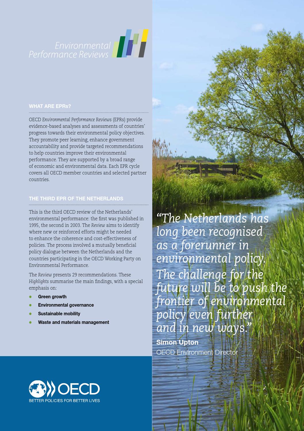 OECD Environmental Performance Review of the Netherlands 2015 ...