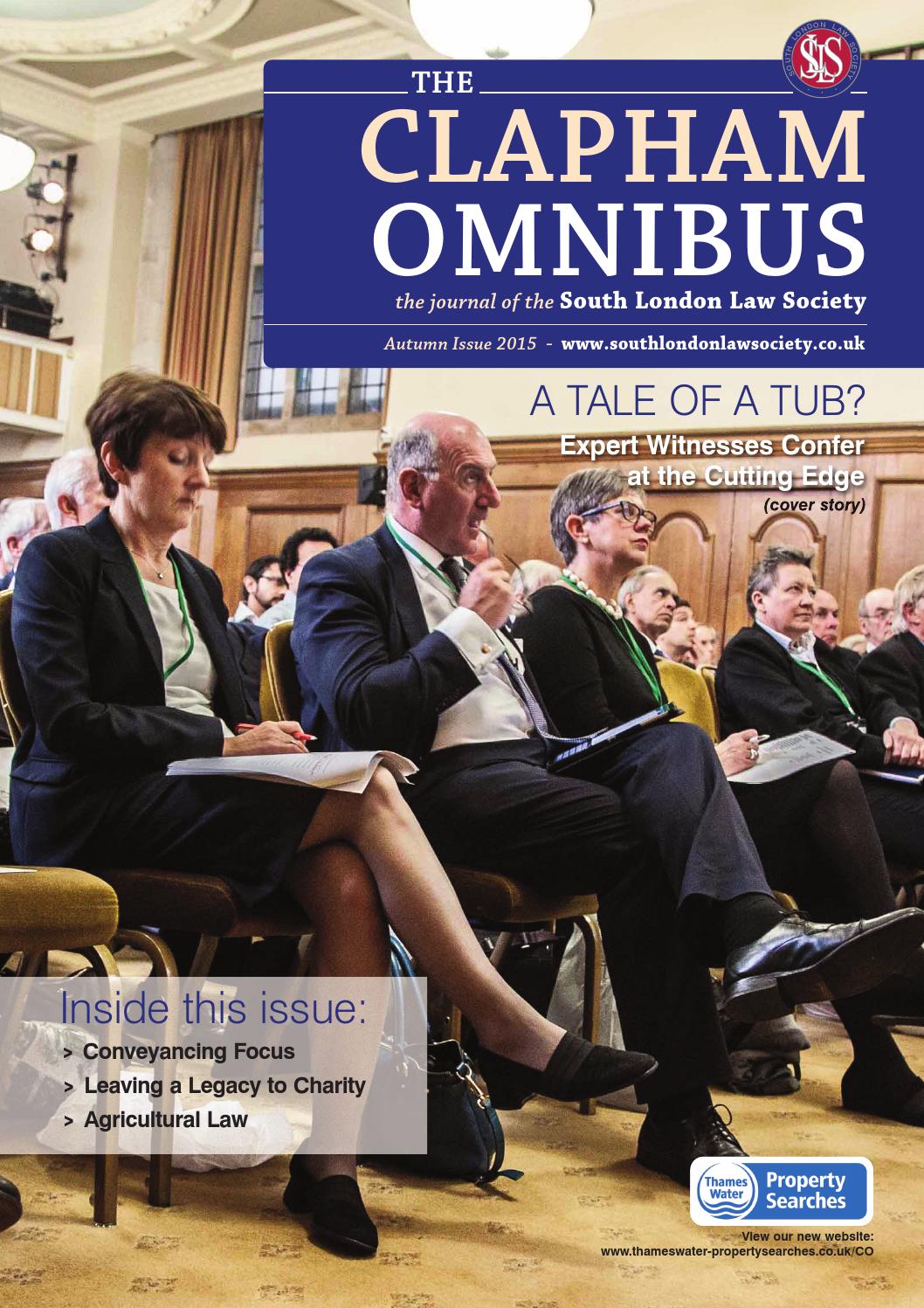 Clapham Omnibus Autumn 2015 by Benham Publishing Limited - Issuu