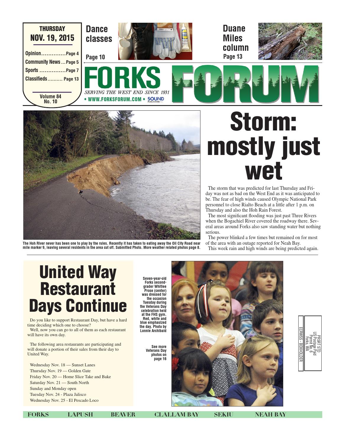 Forks Forum, November 19, 2015 by Sound Publishing - Issuu