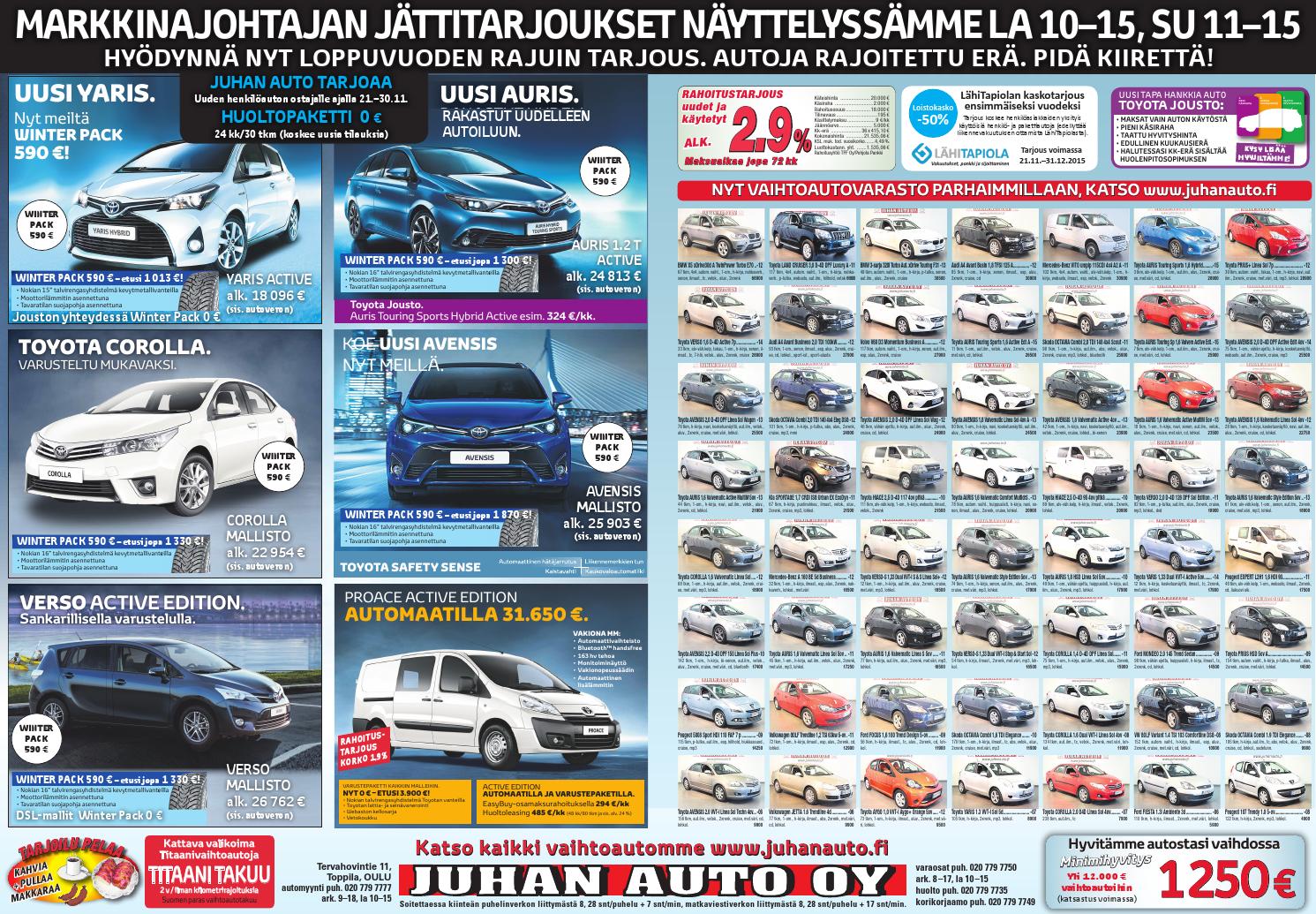 Juhan auto 211115 by Kaleva Oy - Issuu