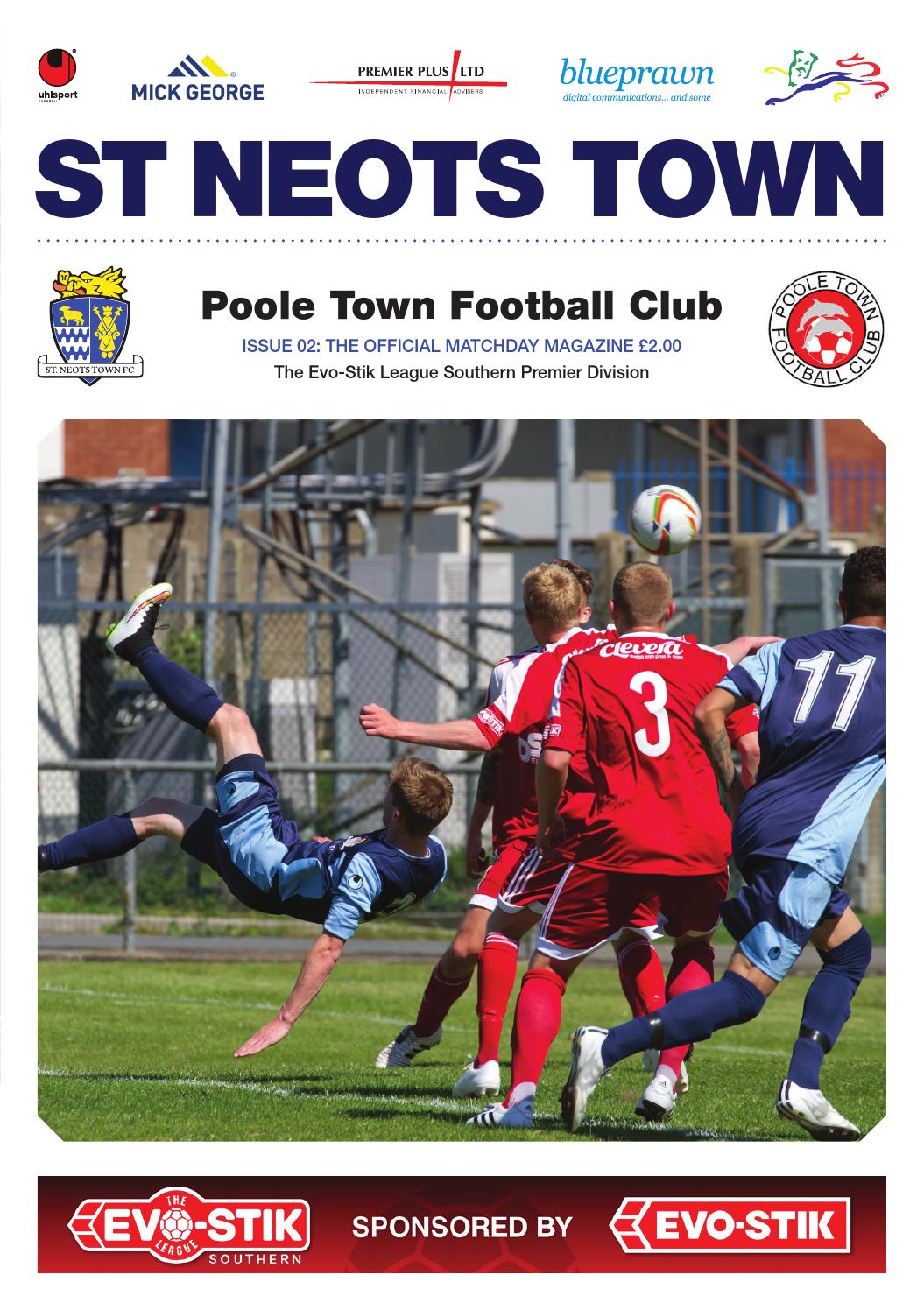 Saints 02 Poole Town by St Neots Town Football Club - Issuu